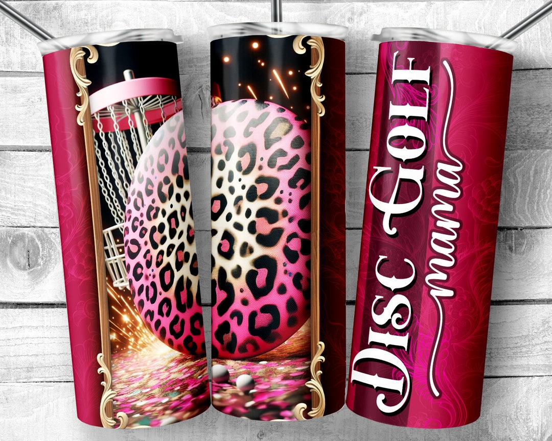 Disc Golf Mama Disc and Basket 20 Oz Skinny Tumbler Sublimation Design ...