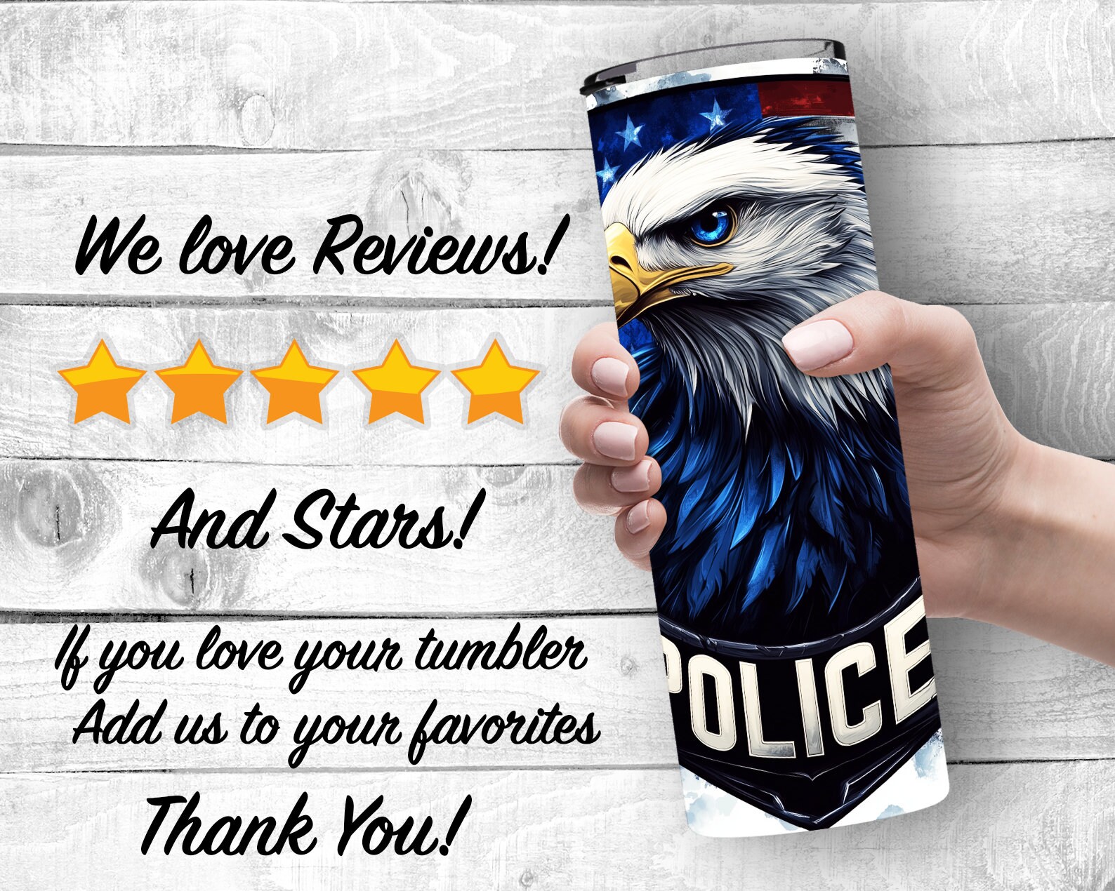 Police Eagle Design, Police Emblem 20oz Skinny Tumbler Design | Law ...