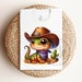 Cute Cowboy Lizard PNG - Western Themed Baby Reptile Sublimation Design ...