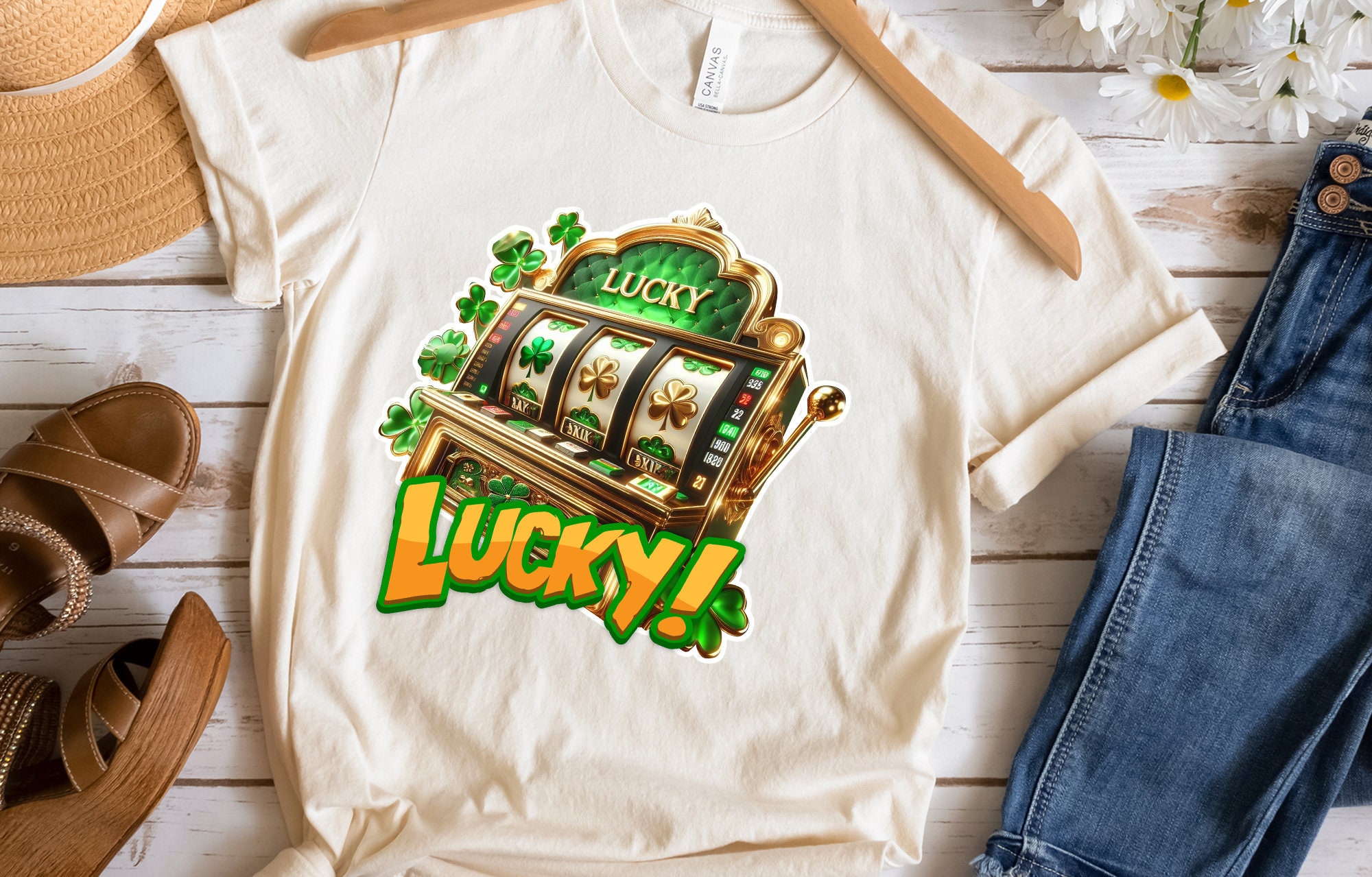 Flaming Lucky Slot Machine PNG, Casino Themed Digital Download ...