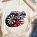 Flaming USA Dart PNG, Flaming Patriotic Darts Sublimation Design ...