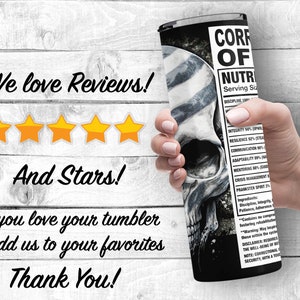 Correctional Officer Skull 20oz Skinny Tumbler Wrap, Prison Guard Facts ...