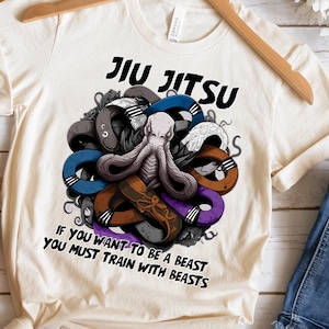 Jiu Jitsu Belts Octopus Png, All Belts Octopus Bjj Design, Train With ...