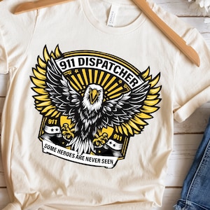 911 Dispatcher Eagle PNG | Patriotic Eagle Emblem Png | Some Heroes Are ...