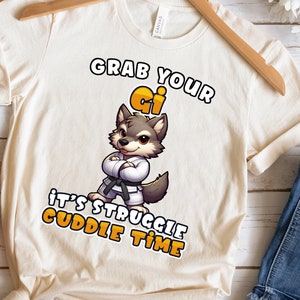 Grab Your Gi Its Struggle Cuddle Time Wolf Jiu Jitsu Sublimation Design ...