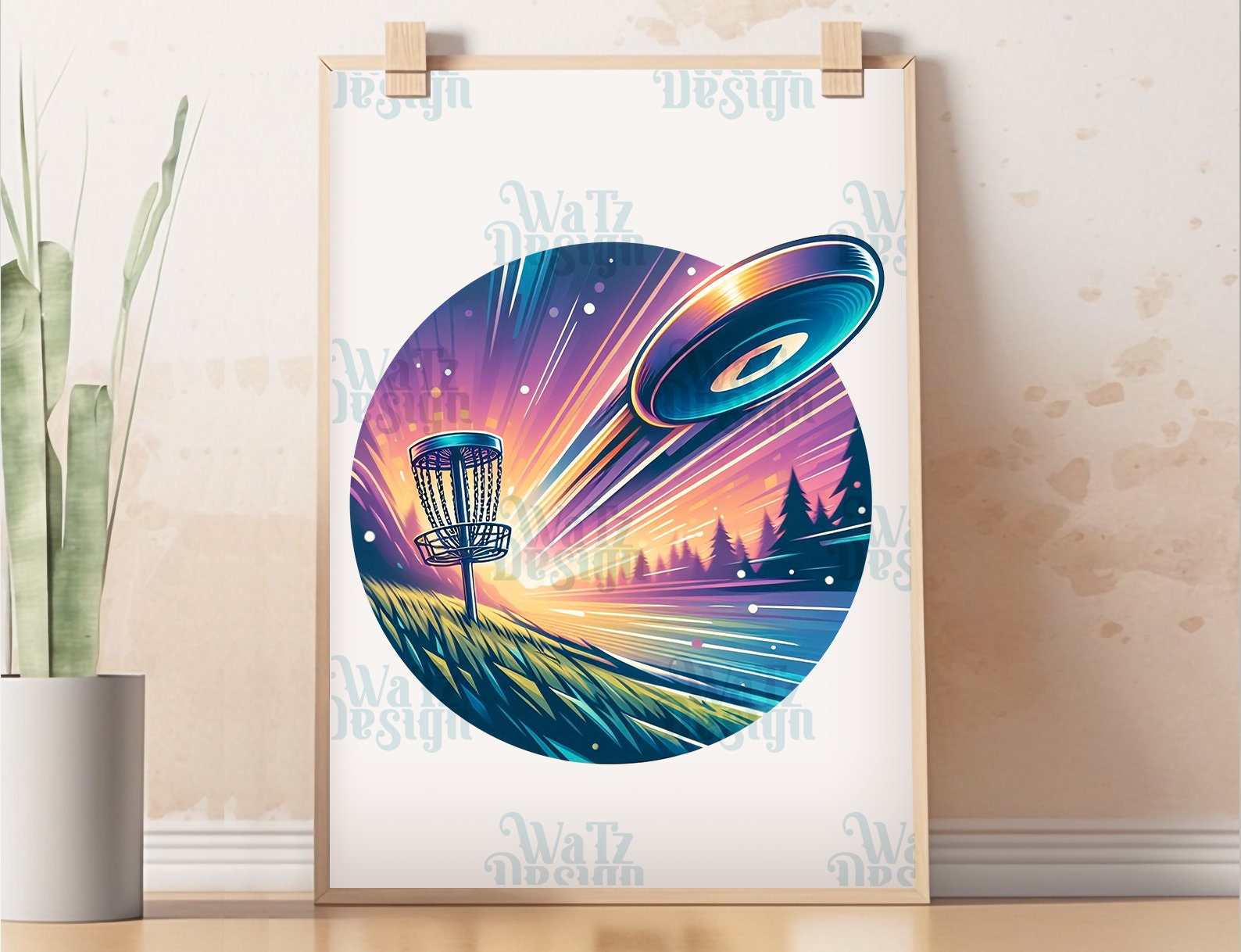 Flying Disc Golf Disc Png, Flying Frisbee Golf Sublimation Design ...