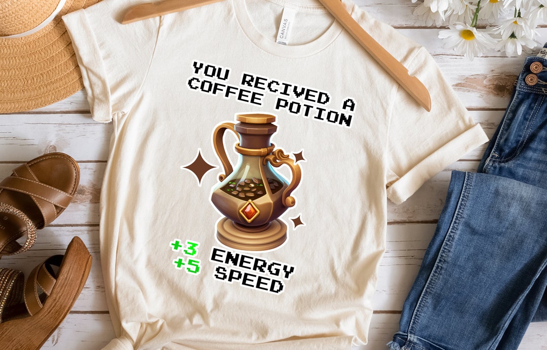 You Found a Coffee Potion! Png, Funny Coffee Gaming Sublimation Design ...