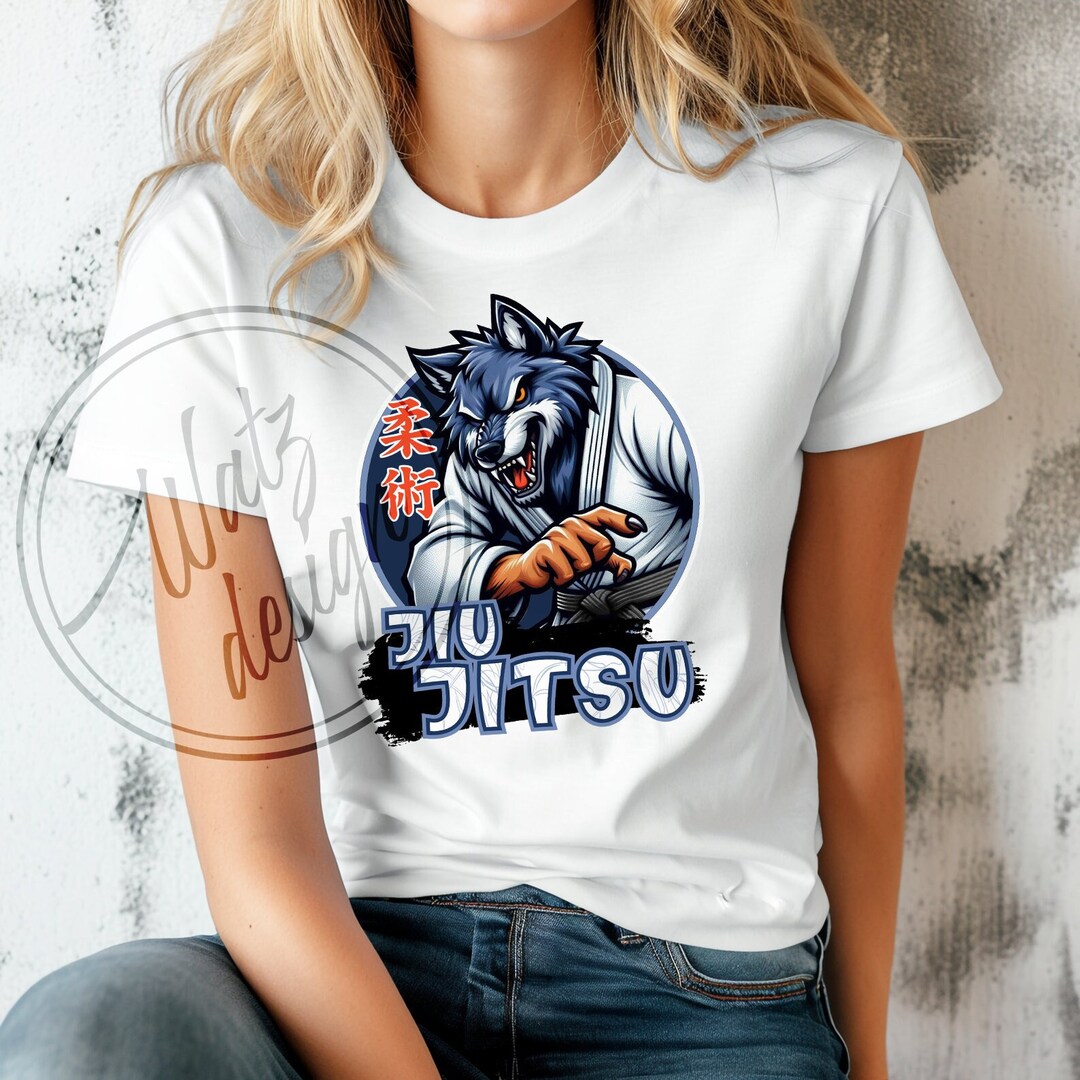 Jiu Jitsu Wolf Png, Bjj Gray Wolf Ready to Grapple Sublimation Design ...