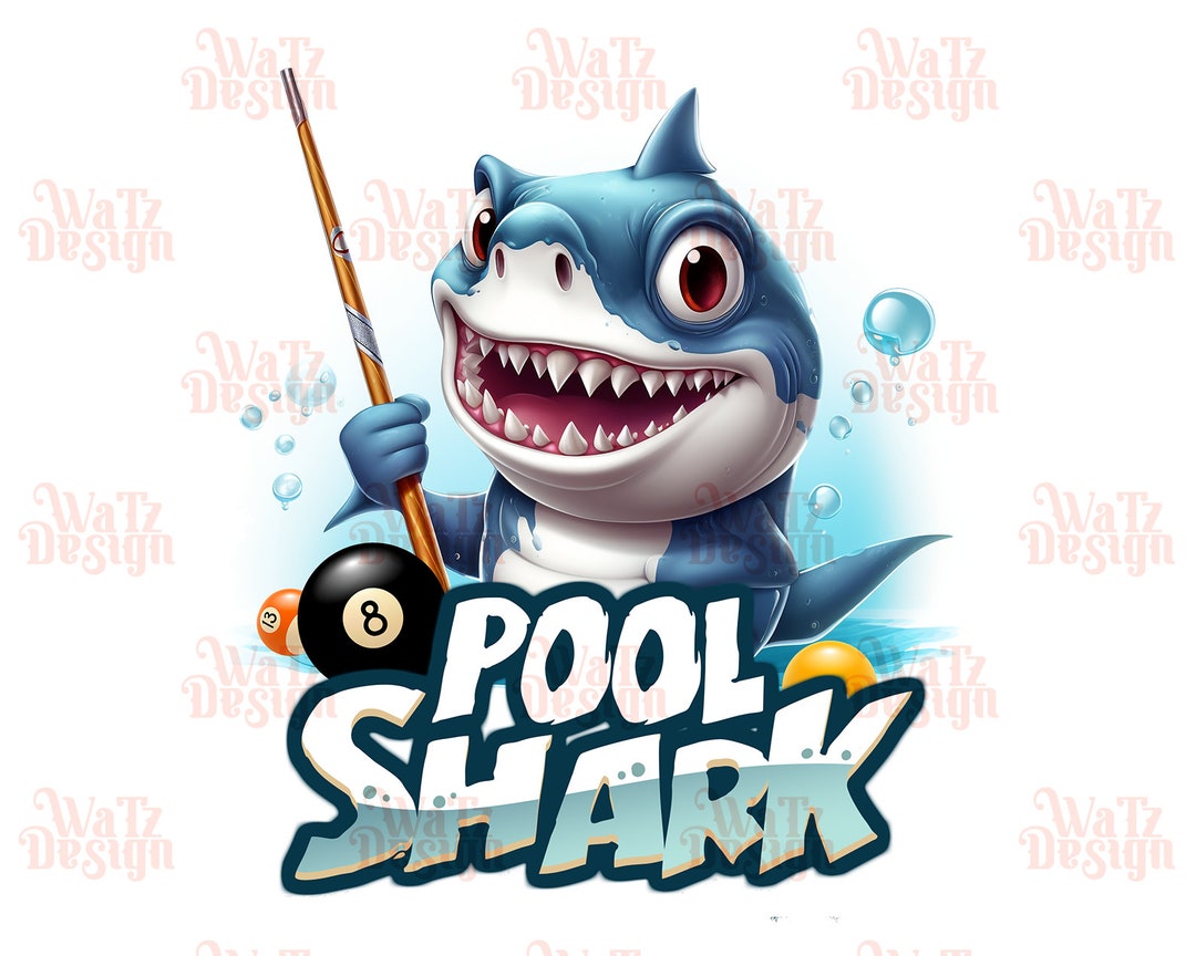 Cartoon Pool Shark Billiards Png, Anime Shark and Pool Balls ...
