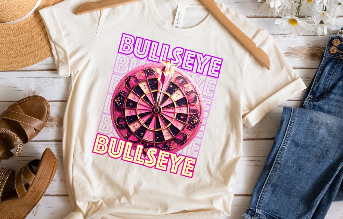 Bullseye Pink Dart Board Png, Flaming Pink Dart Png, Hot Pink Dartboard ...
