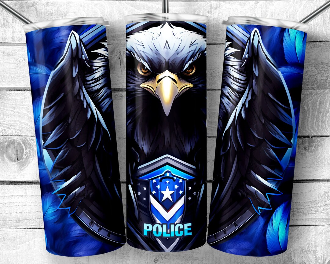 Police Eagle Design, Police Emblem 20oz Skinny Tumbler Design | to ...
