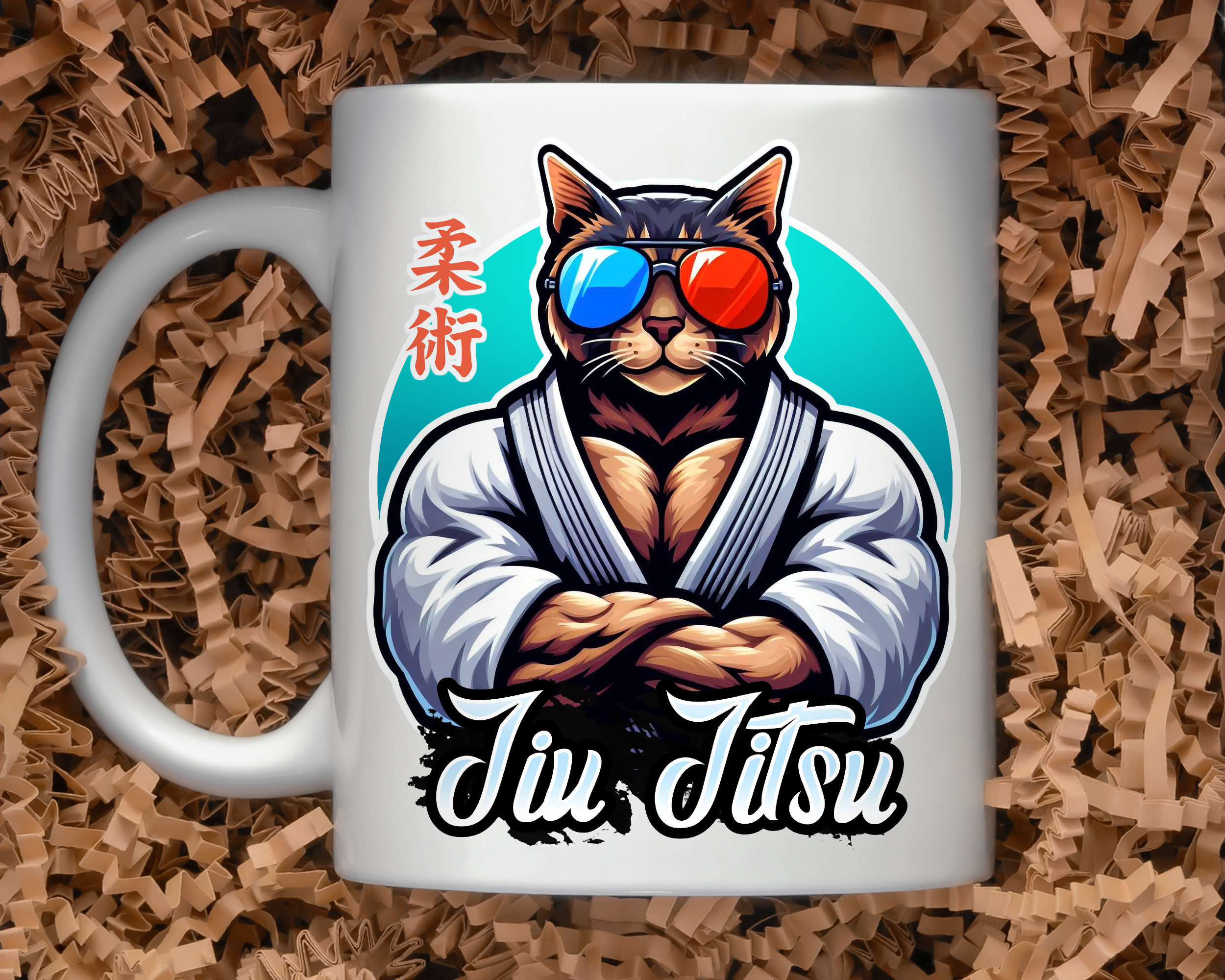 Jiu Jitsu Cat Png, Bjj Cat in Shades Sublimation Design, Train ...