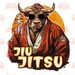 Jiu Jitsu Bull Png, Bjj Steer in Shades Sublimation Design, Brazilian ...