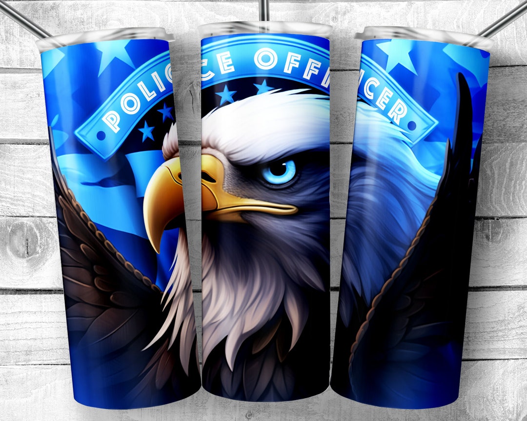 Police Eagle Design, Police Emblem 20oz Skinny Tumbler Design | to ...