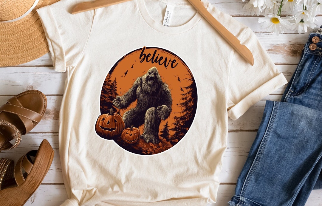 Halloween Bigfoot and Jack-o'-lanterns Believe in Png, Sasquatch ...