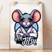 Jiu Jitsu Mouse Png, Bjj Rodent Sublimation Design, Train Brazilian Jiu ...