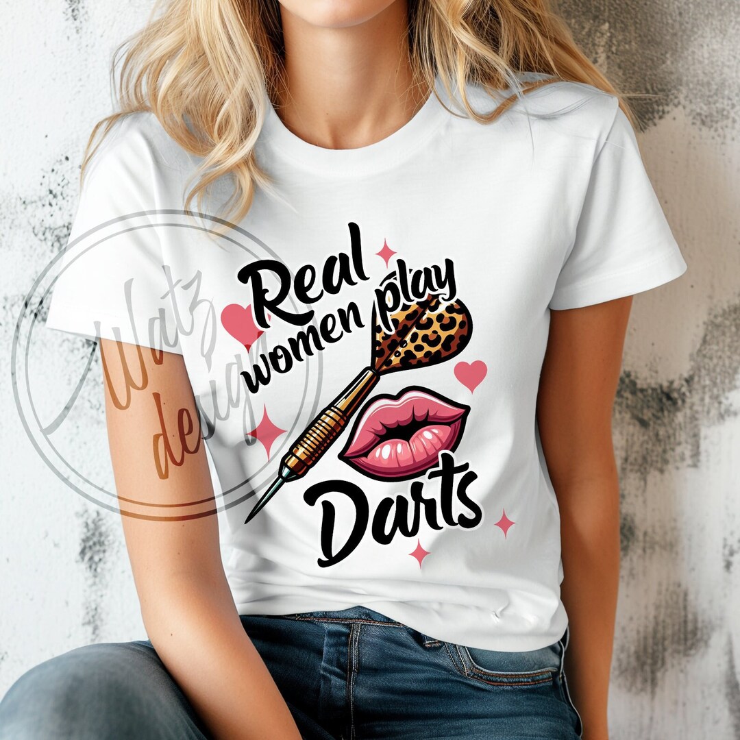 Real Women Play Darts Png, Girl Lips Dart Sublimation Design, Leopard ...