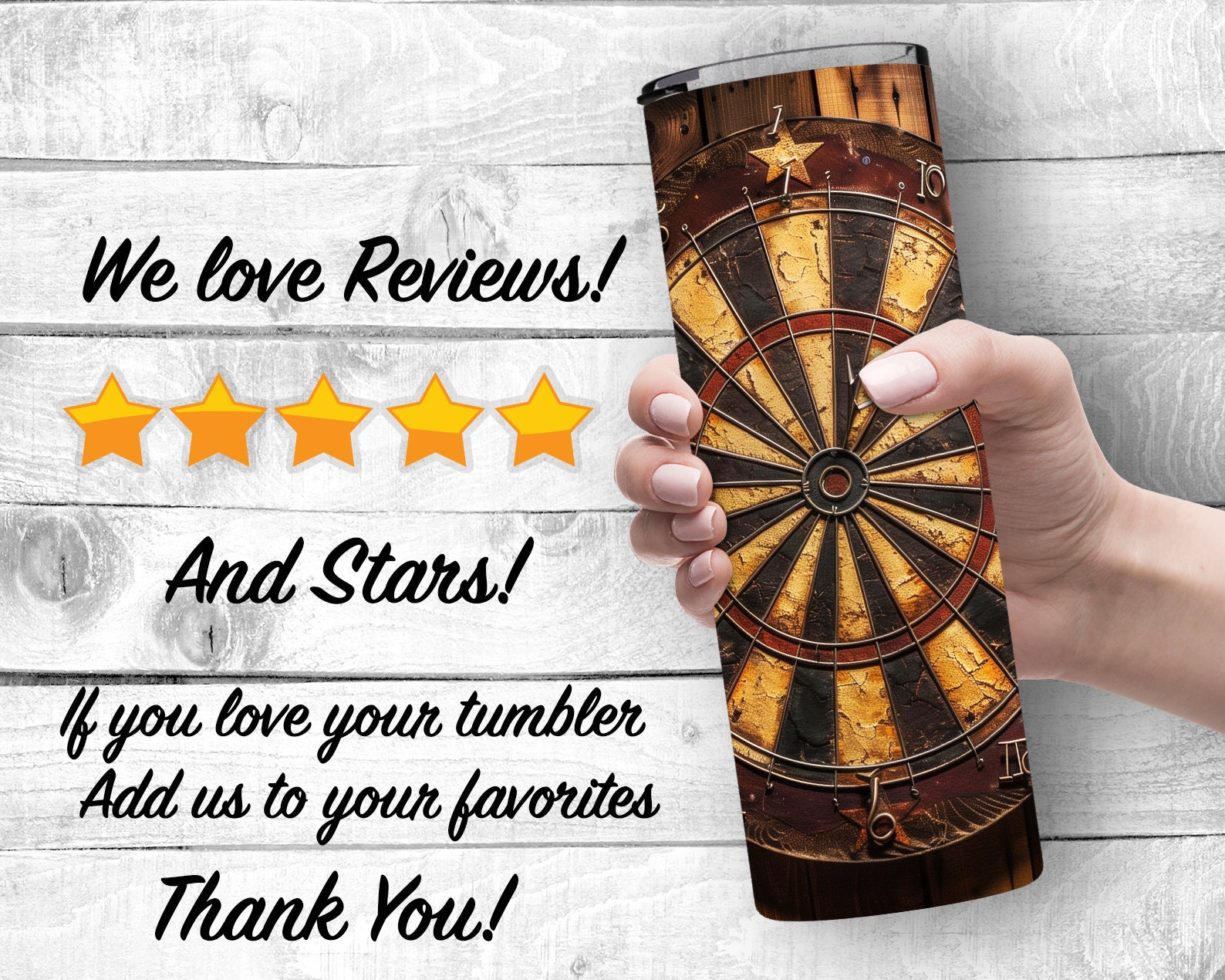 Vintage Pub Dartboard 20oz Skinny Tumbler Sublimation Design, Western ...