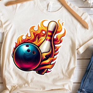 Flaming Bowling Ball and Pin PNG, Flaming Bowling Ball Sublimation ...