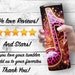 Hot Pink Leopard Print Music Clef 20oz Skinny Tumbler Design, Luxury 3d ...