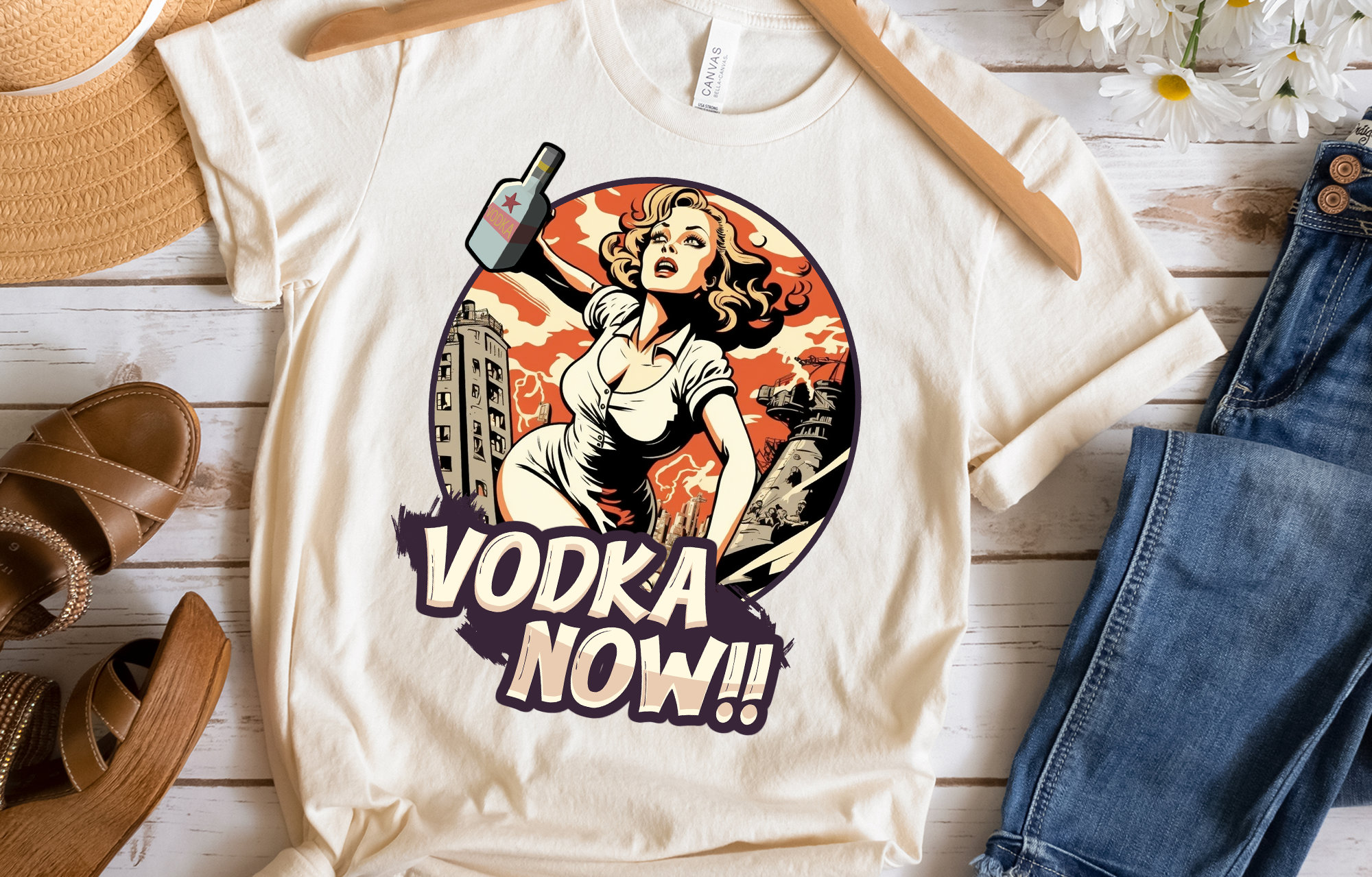 Vodka Now Glamorous Giant Woman Png Vodka Girl Destroying - Etsy