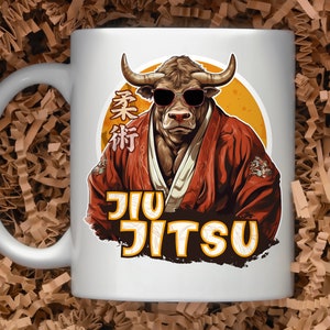 Jiu Jitsu Bull Png, Bjj Steer in Shades Sublimation Design, Brazilian ...