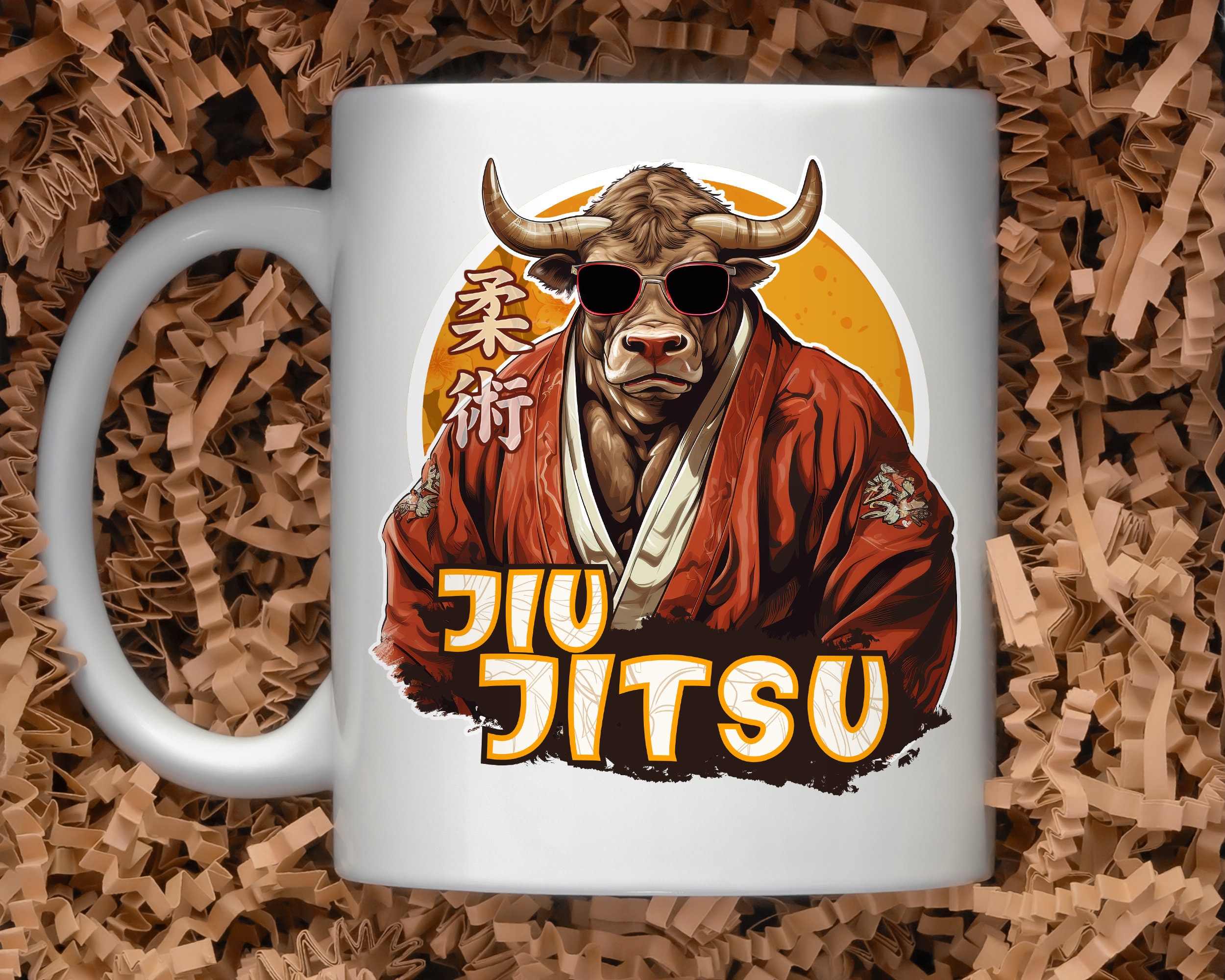 Jiu Jitsu Bull Png, Bjj Steer in Shades Sublimation Design, Brazilian ...
