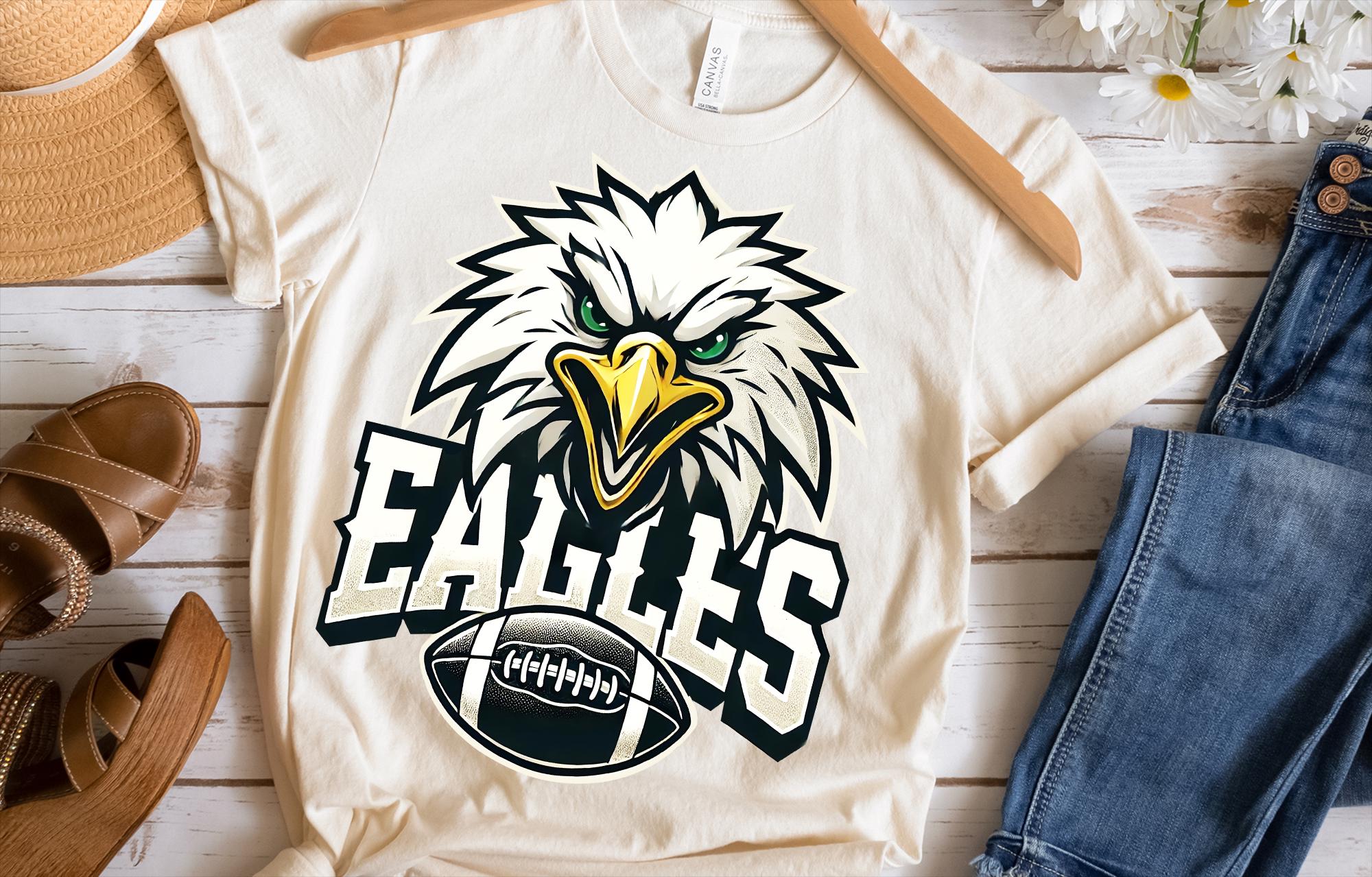 Eagles Football PNG | Fierce Eagle Head With Football Design | Sports ...