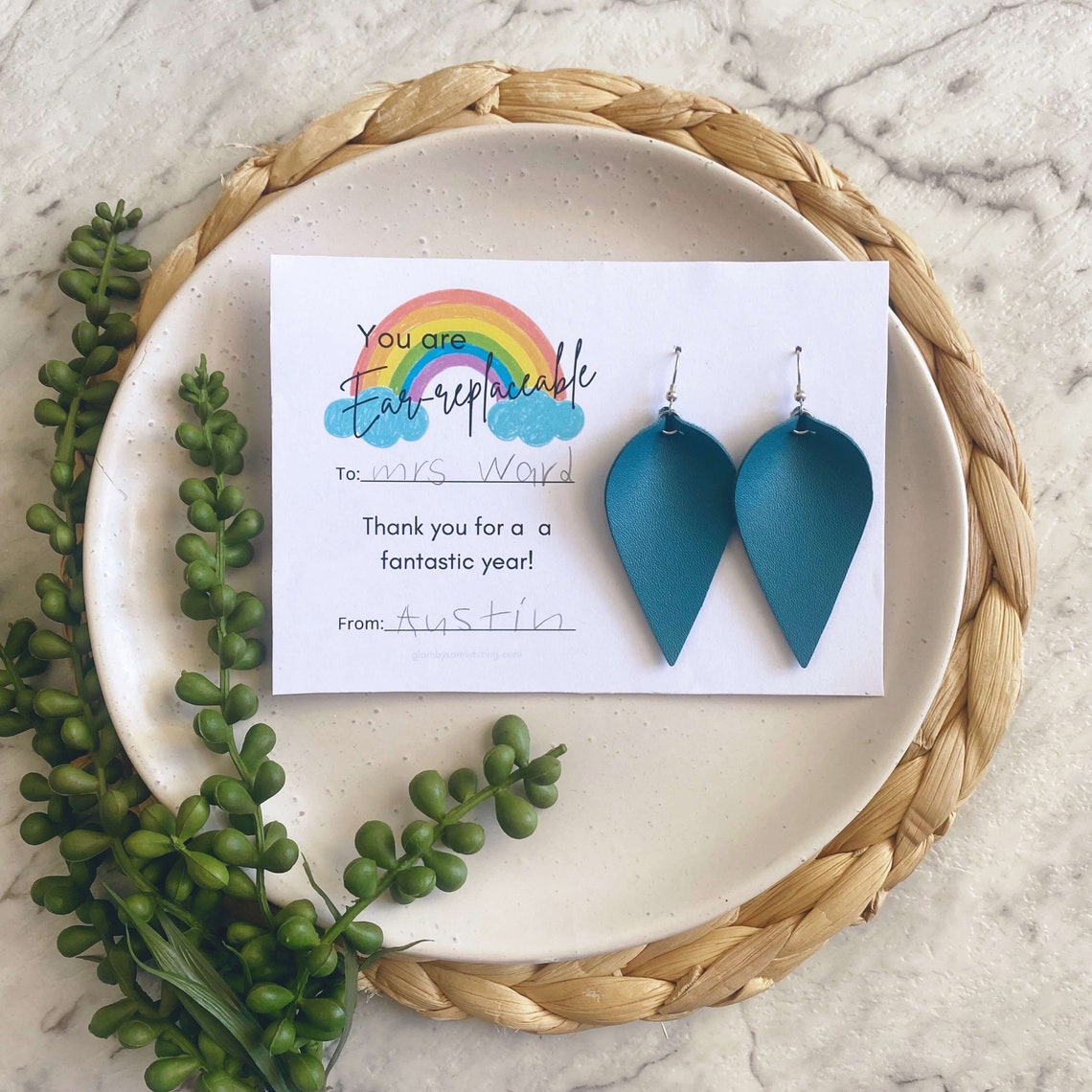 Teacher Earring Gift Tag Printable // Digital Download - Etsy