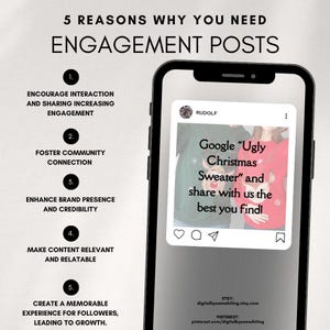 Christmas Engagement Posts for Facebook. 25x Jpg Images for Instagram ...