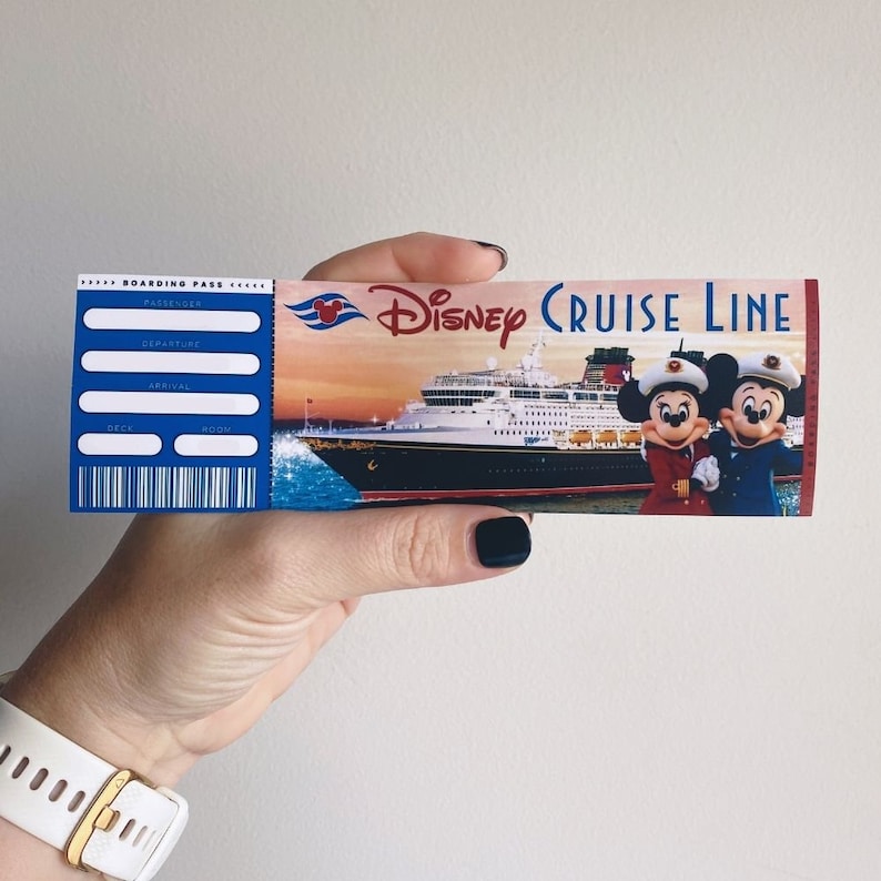 Disneycruise Printable Ticket. Cruise Ship Boarding Pass, Cruise Line ...