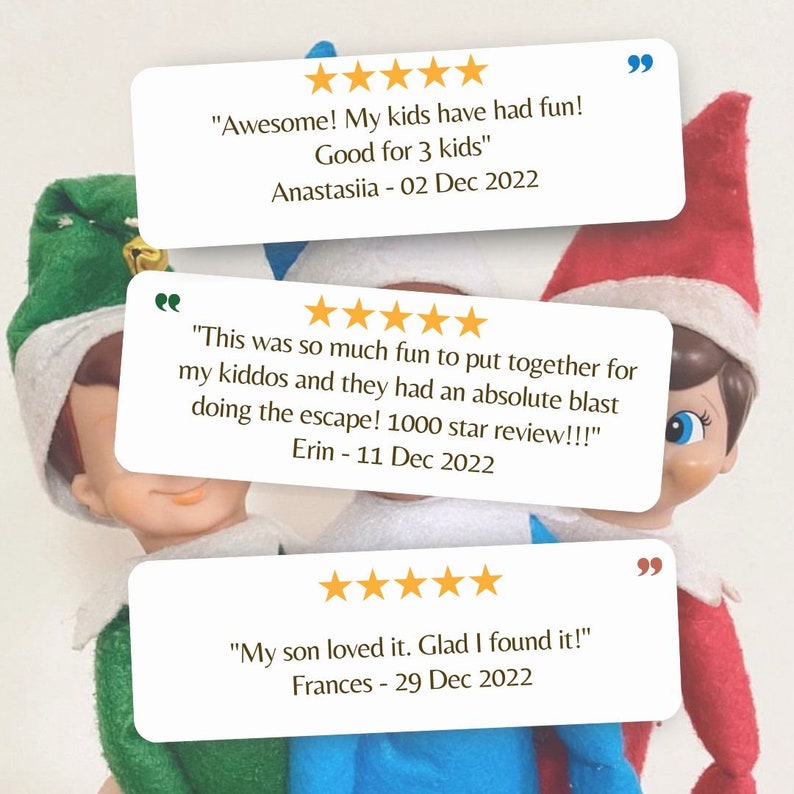 Christmas Elf Rescue Escape Room Kit. Digital Download, Edit and Print ...