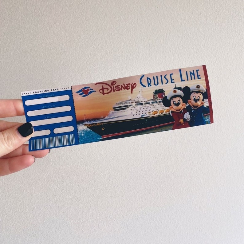 Disneycruise Printable Ticket. Cruise Ship Boarding Pass, Cruise Line ...