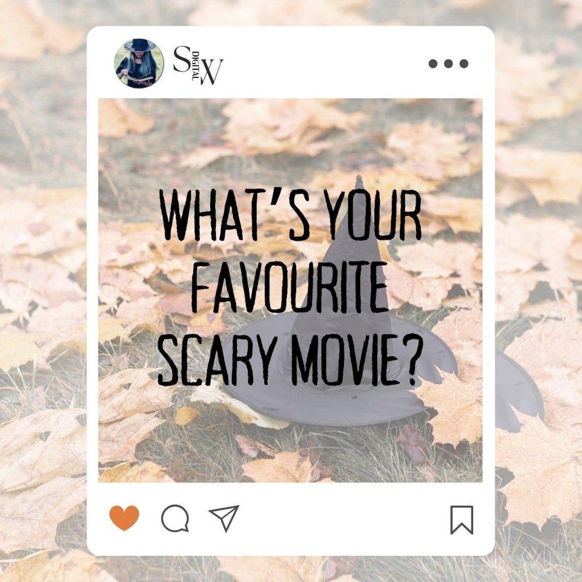 Halloween Engagement Posts for Facebook. 31x Jpg Images for Instagram ...