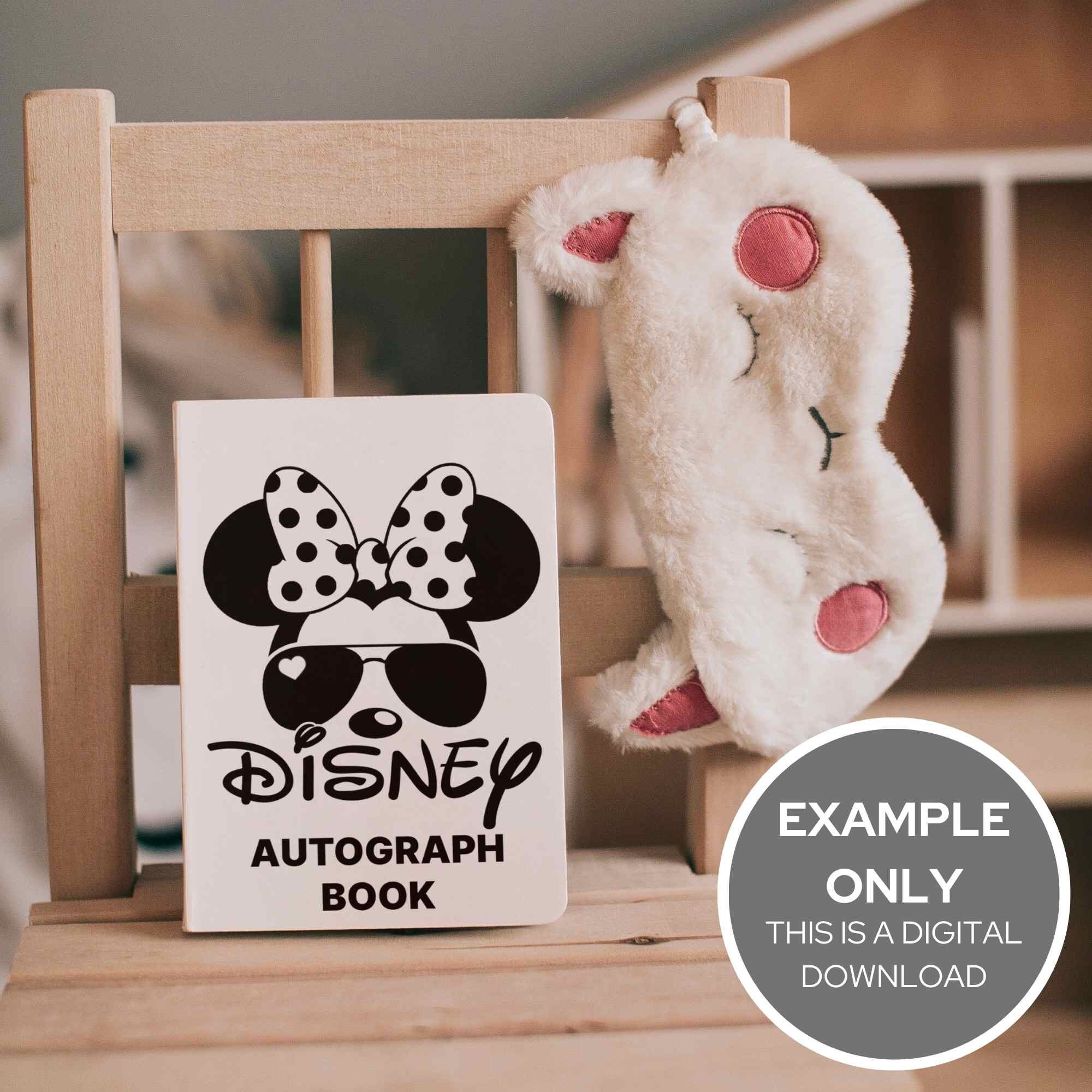 Autograph Book for Theme Park or Cruise. Diy Digital Download JPG SVG ...