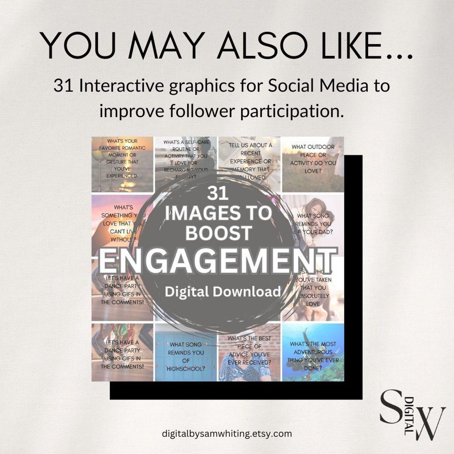Halloween Social Media Engagement Posts: 31 JPG Images (instant ...