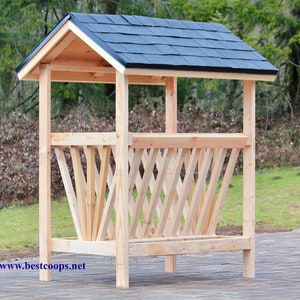 Covered Hay Feeder Plan - Etsy