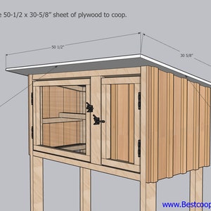 Cedar Rabbit Hutch/chicken Coop Plan - Etsy