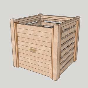 Compost Bin Plan - Etsy
