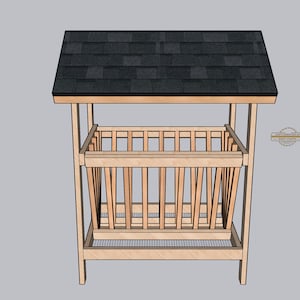 Covered Hay Feeder Plan - Etsy