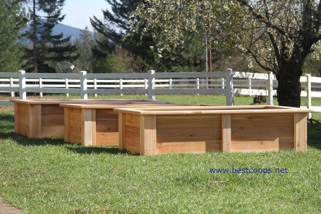 3x6' Cedar Garden Bed Plan - Etsy
