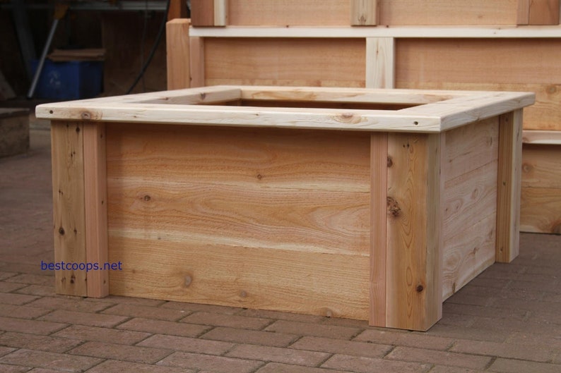 3x3' Cedar Garden Bed Plan - Etsy