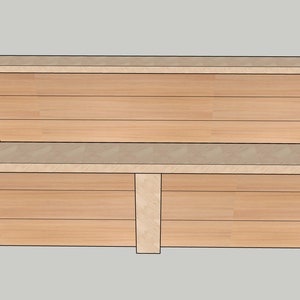 3x6' Cedar Garden Bed Plan - Etsy