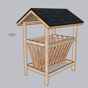 Covered Hay Feeder Plan - Etsy