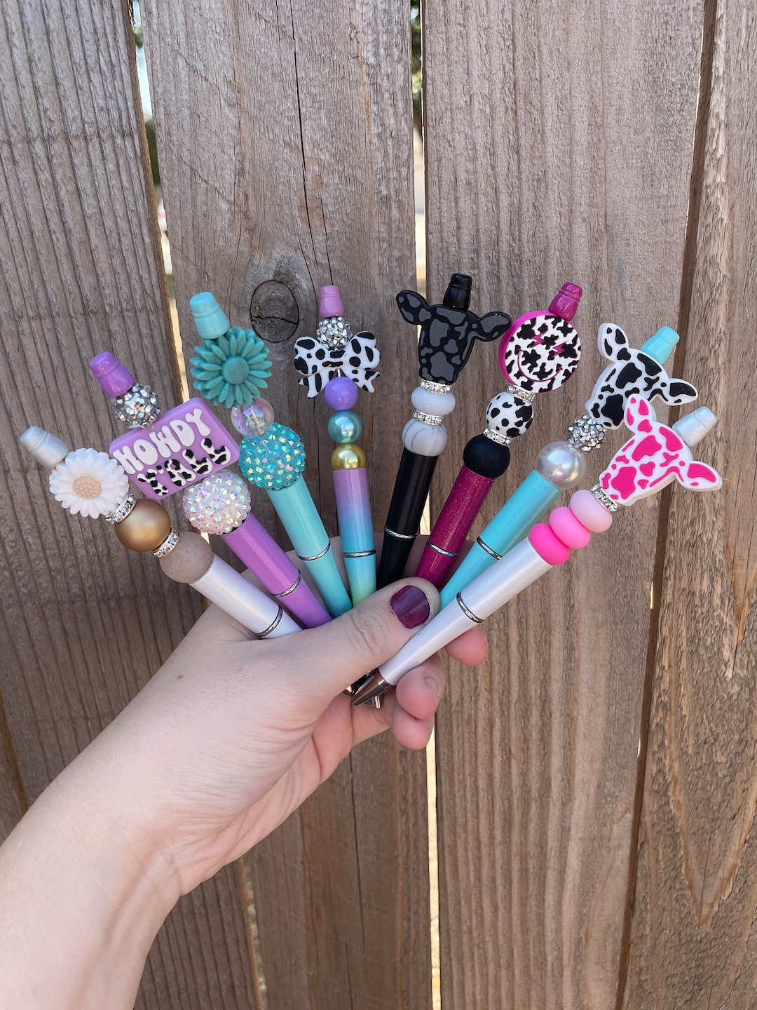 Decorative Pens Cow Print Gifts Sunflower Pens - Etsy