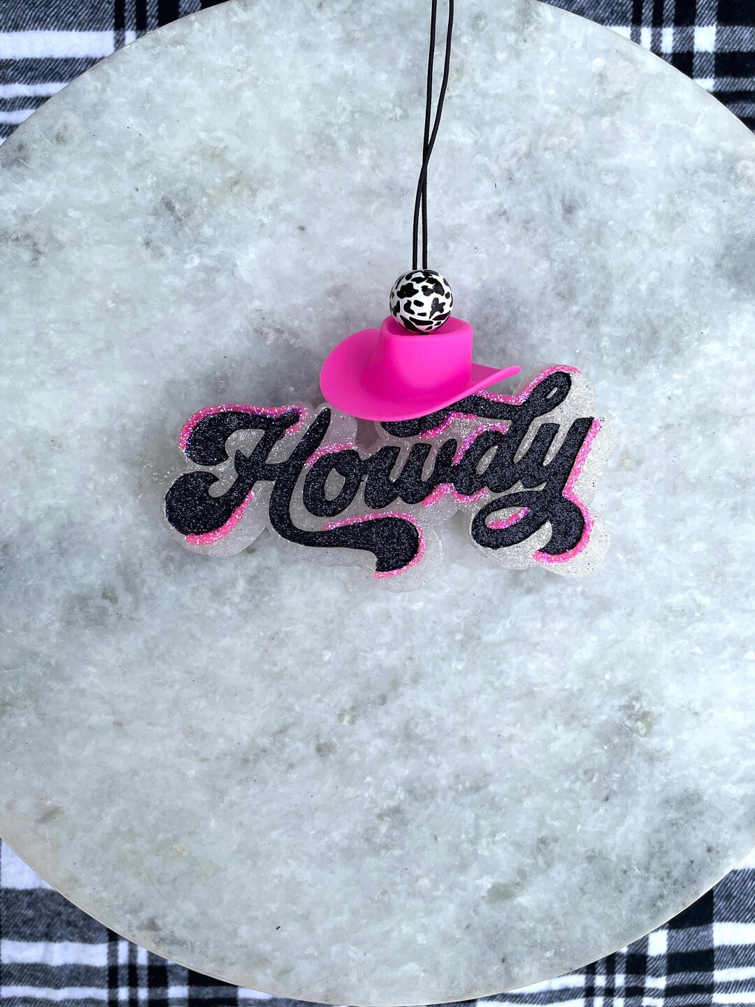 Howdy Cow Car Freshie Neon Pink Car Freshies Car Air - Etsy
