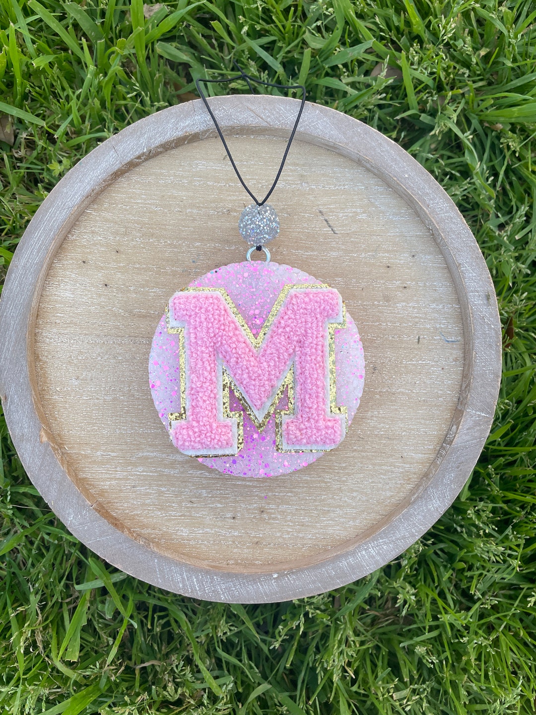 Varsity Letter Car Freshie Chenille Letter Gifts Customizable Car ...