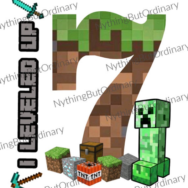Minecraft svg - Etsy