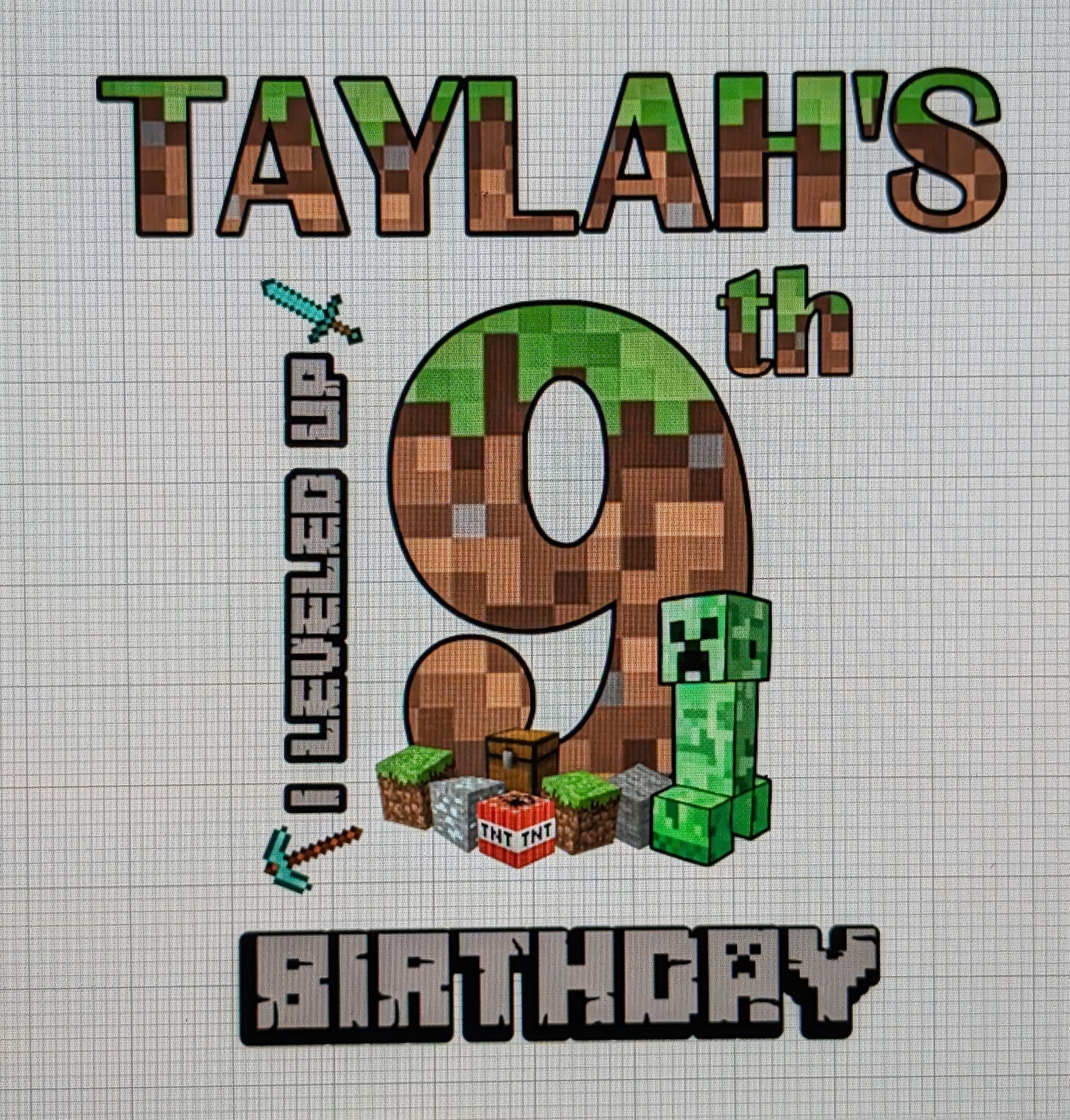 Minecraft Birthday Shirt - Custom Request - Etsy