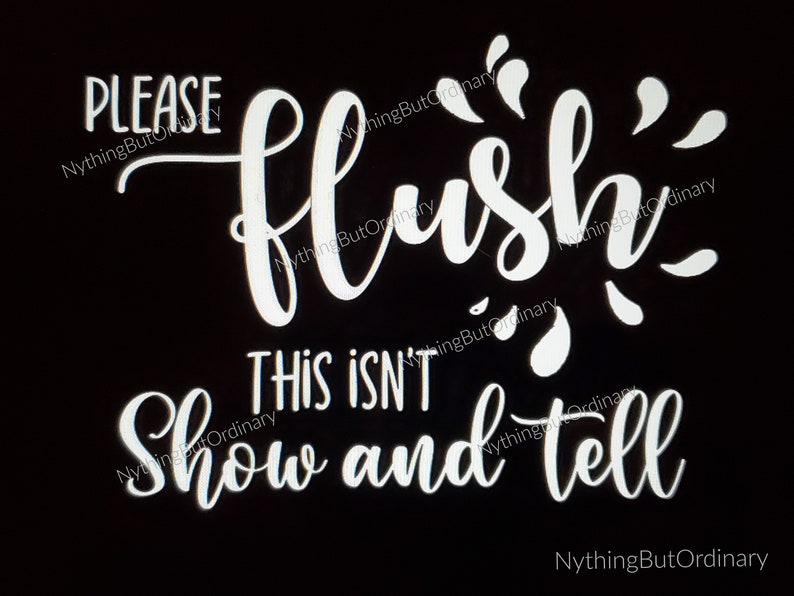 Please Flush This Isn't Show and Tell - Etsy